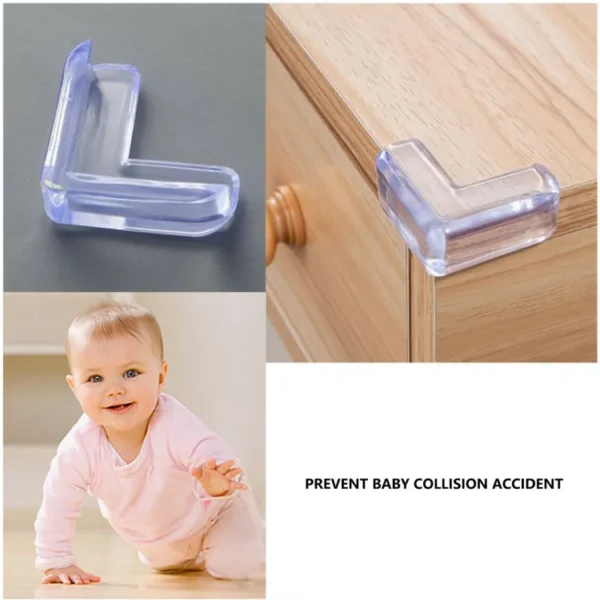 4Pcs Anti-Collision Corner Guards | Clear Baby Proofing Edge Protectors ...