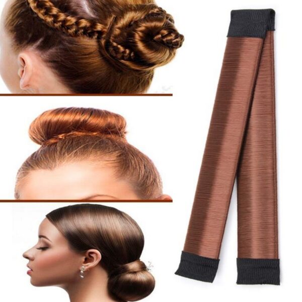 Beautiful French Braid Hair Ladies Bun Making Tool Hair Styling French ...