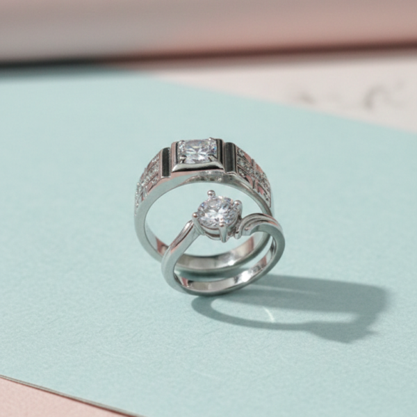 Adjustable Couple Rings for Lovers – Matching Promise Rings, Unisex ...