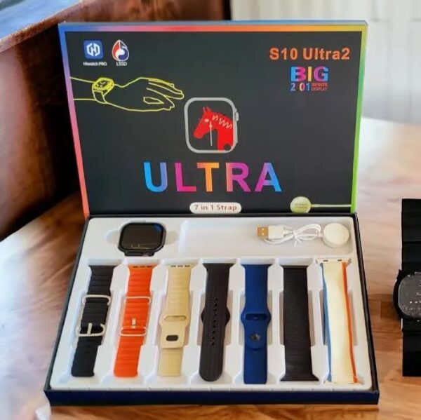 S10 Ultra 2 Smart Watch for Kids & Adults | 7 Straps | Titanium Body ...